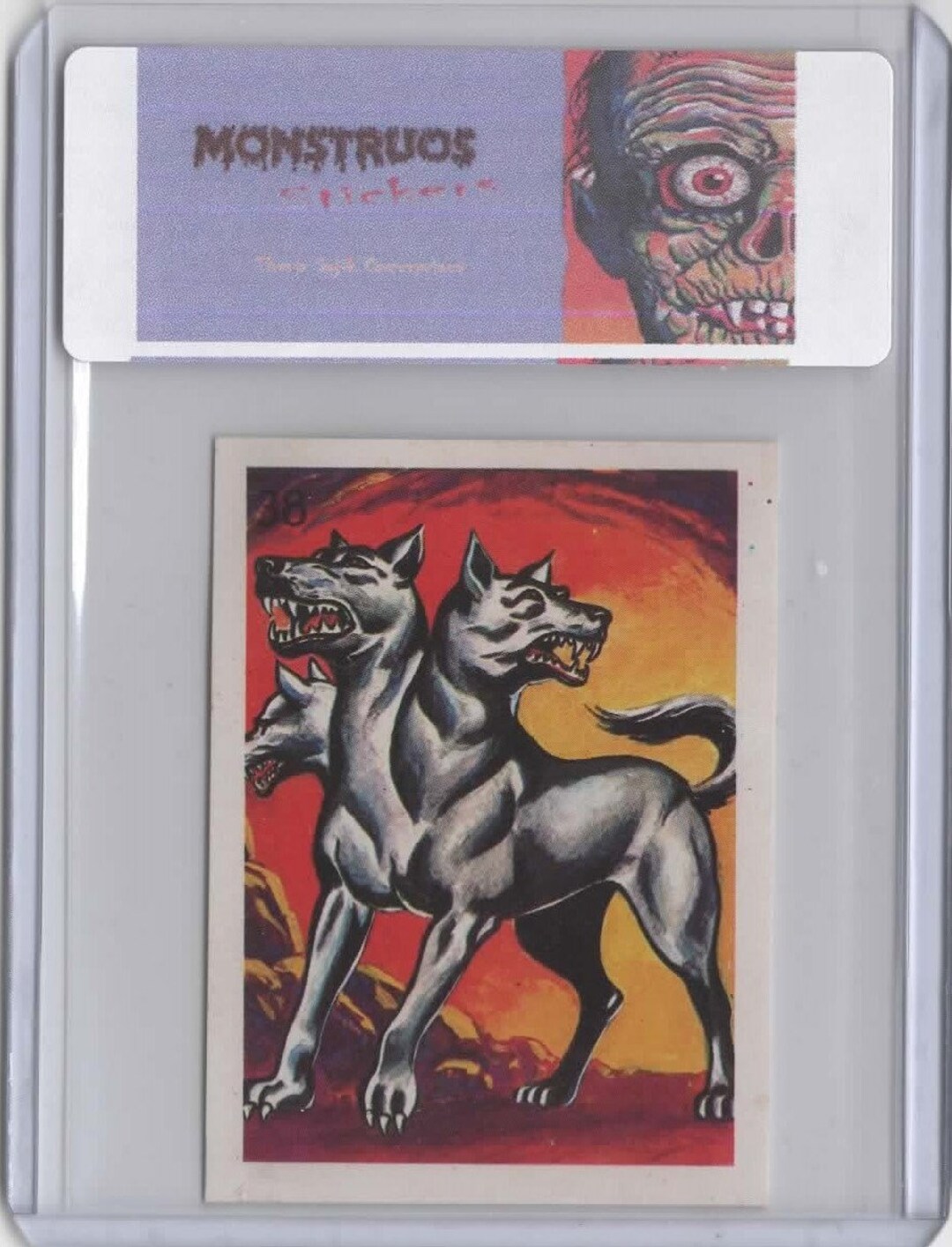 1970s Cerberus MONSTRUOS Card - Etsy