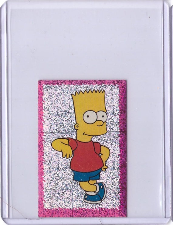 Rare 1990s Super Hologram BART SIMPSON Sticker MINT | Etsy