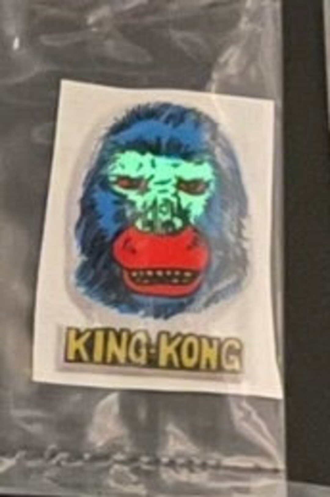 1972 King Kong Puffy Sticker MINT - Etsy