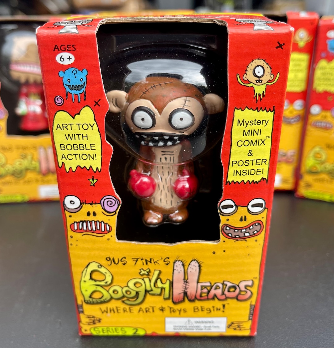 SQUIGGIE Gus Finks Series 2 Boogily Head Monster Figures - Etsy