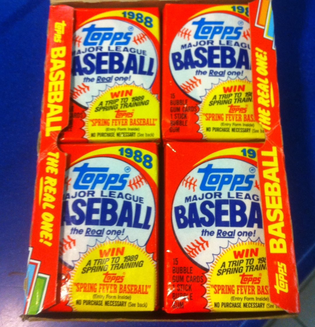 ONE 1988 Topps Baseball Card Pack - Etsy