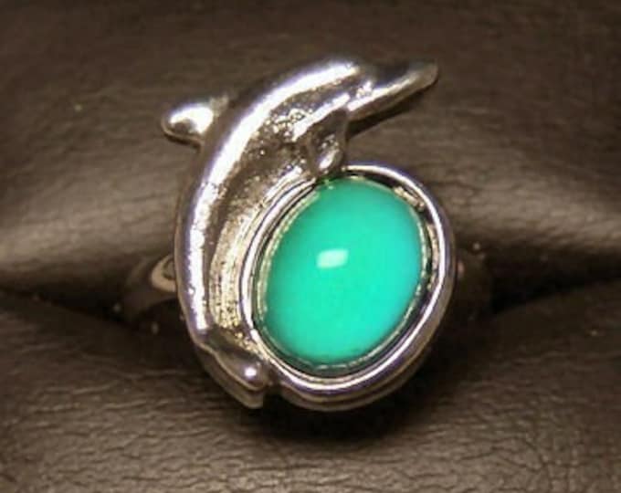 1970s Rare DOLPHIN MOOD RING Large - Etsy