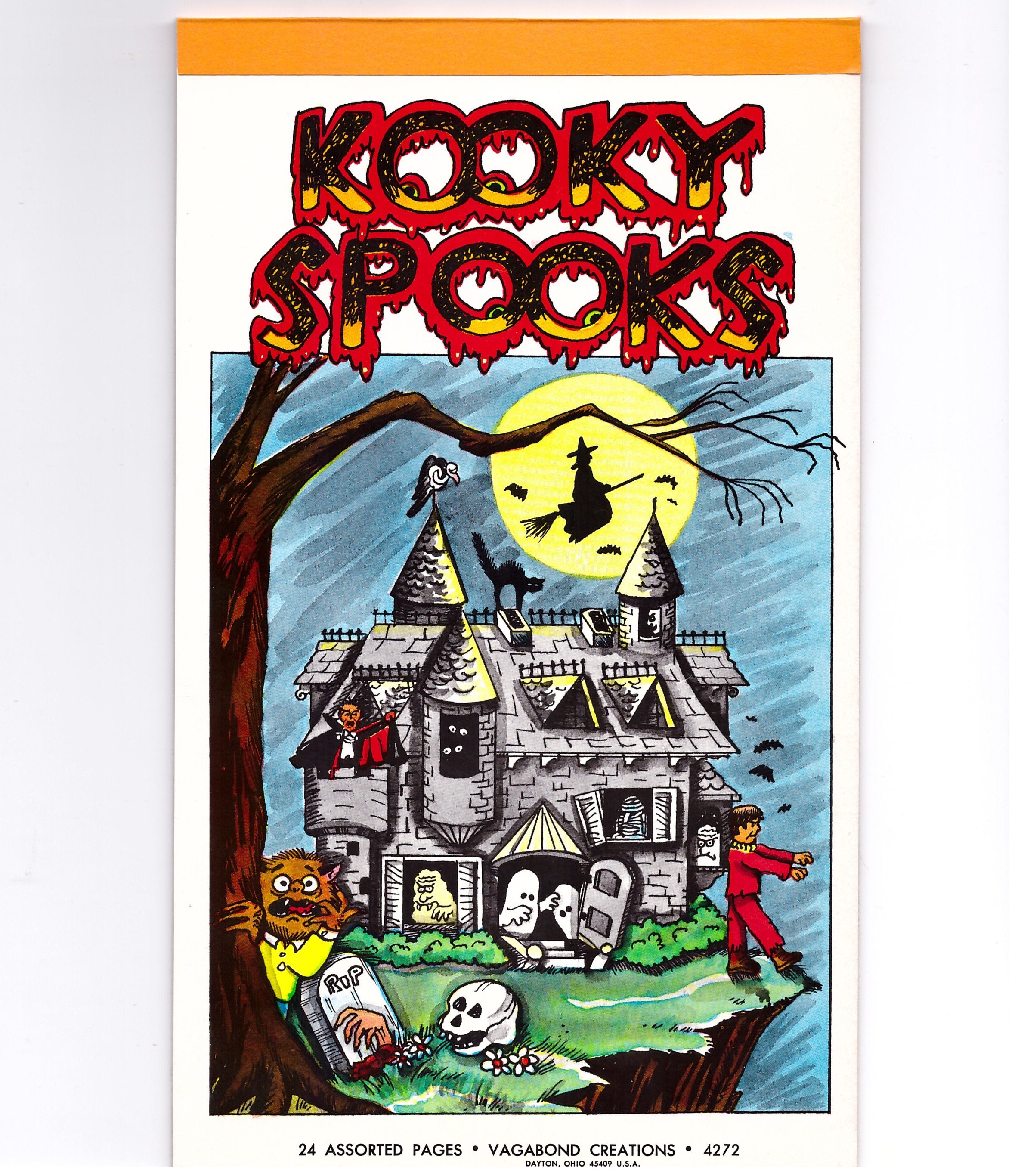 1970s Kooky Spooks Halloween Monsters Paper Pad Stationary | Etsy