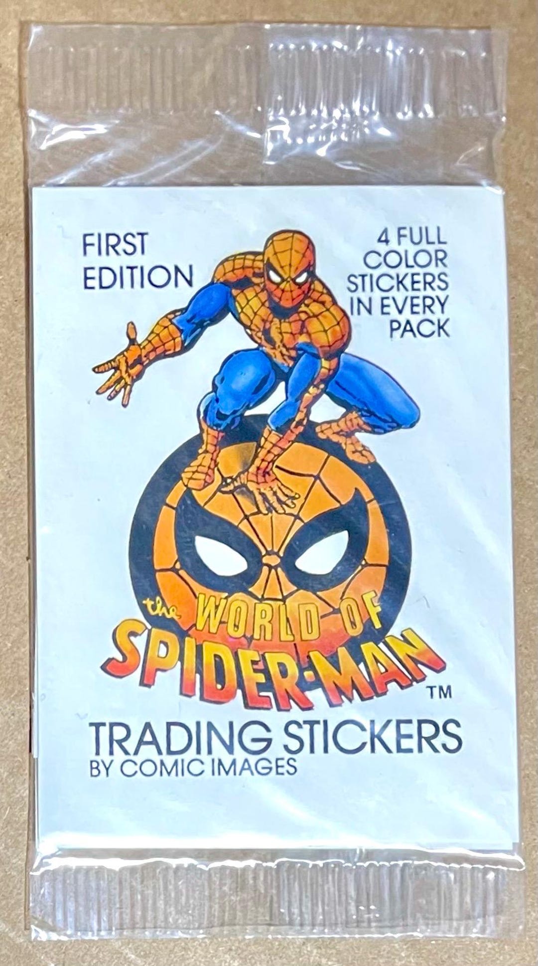 1st Edition 1988 the World of Spider-man Sticker Pack - Etsy