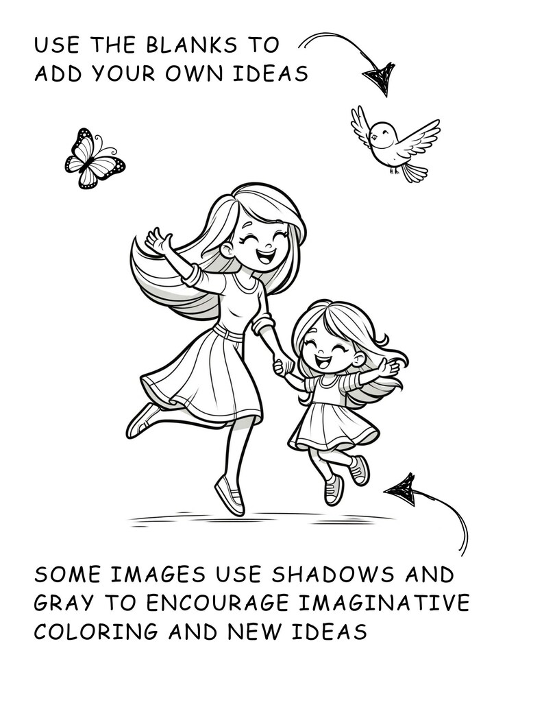 Mommy and Me Girl Edition Coloring Book: 60 Moments With Mom to Color ...