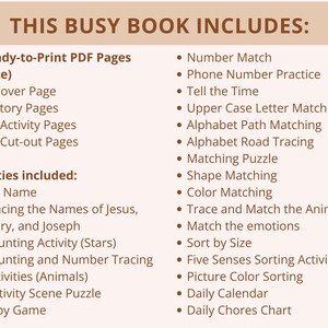 Nativity Scene Busy Book for Toddlers, Christmas Activities Learning ...