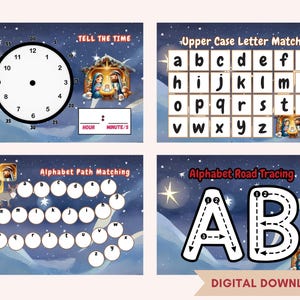 Nativity Scene Busy Book for Toddlers, Christmas Activities Learning ...