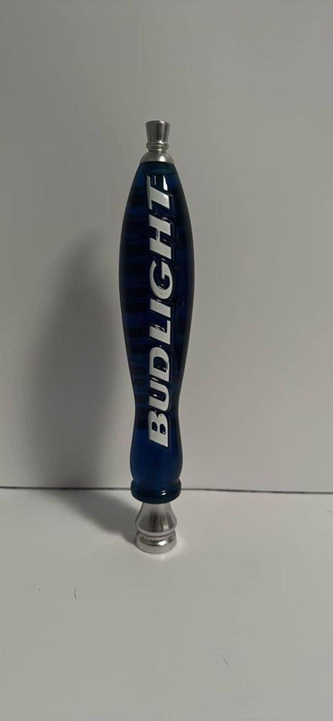 Vintage Tap Handle for Bud Light 12 Inch Translucent Blue Pub - Etsy