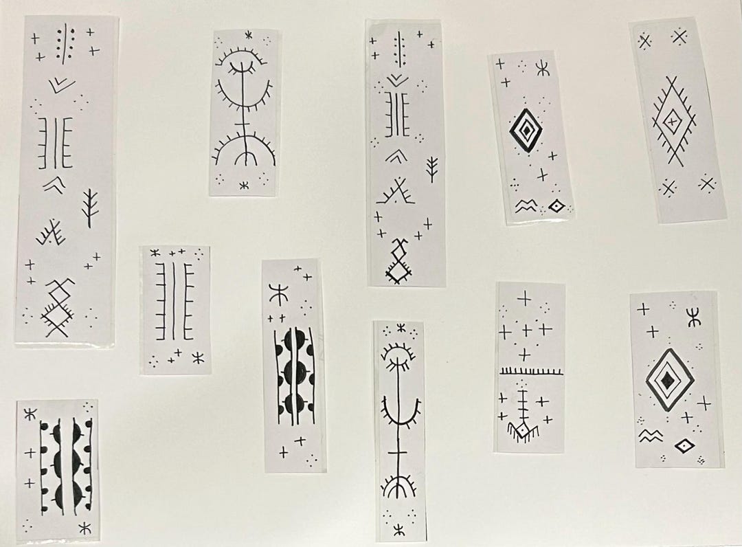 Amazigh Tattoo Designs - Stickers - Etsy