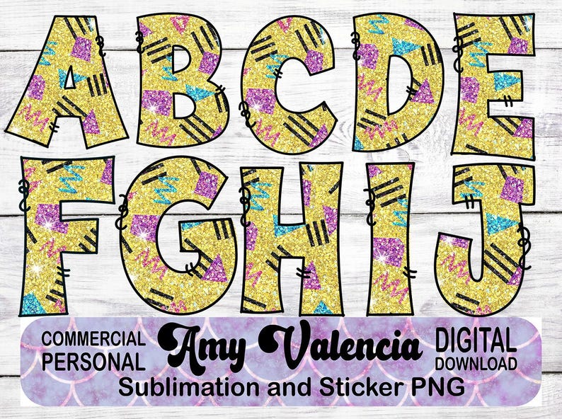 80's Alphabet Png Clipart Letters 300dpi Transparent Png. 90's Alphabet ...