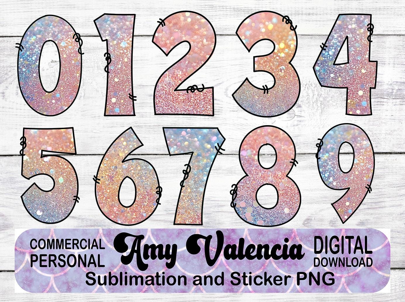 Glitter Doodle Alphabet PNG Doodle Sublimation Alpha Set Design PNG ...