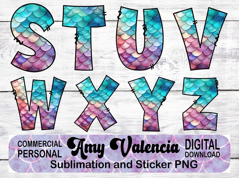 Under the Sea Clipart Letters, Mermaid Alphabet, Mermaid Png, Mermaid ...