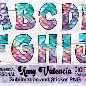 Under the Sea Clipart Letters, Mermaid Alphabet, Mermaid Png, Mermaid ...