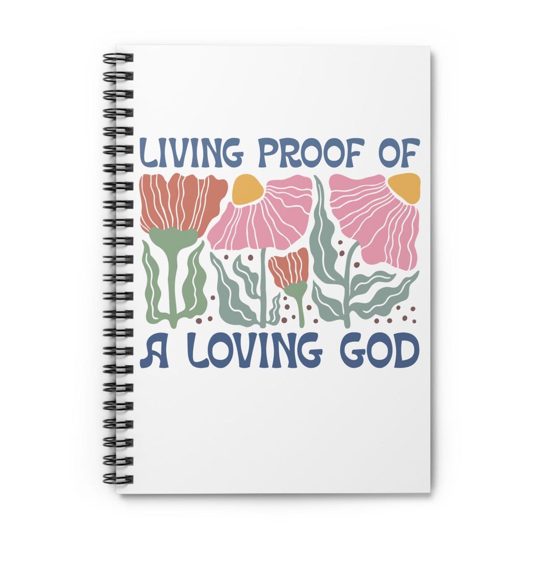 Spiritual Spiral Notebook With Bible Verses Holiday Gift Idea for ...