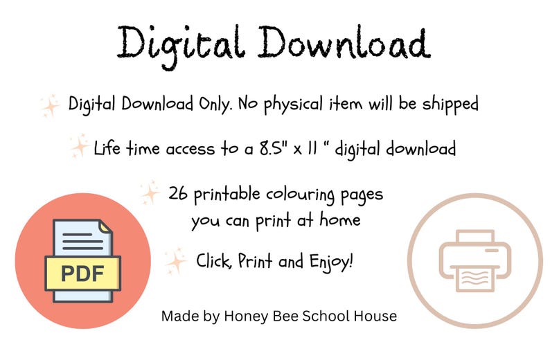 26 Printable Kids Alphabet Colouring Pages - Etsy