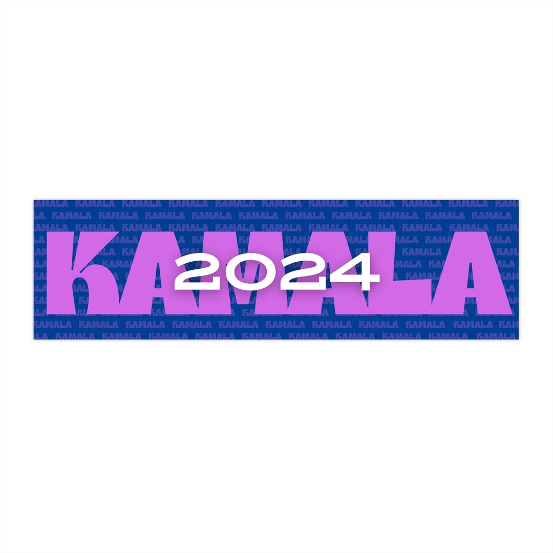 Kamala Harris 2024 Campaign Support Bumper Sticker Political Election ...