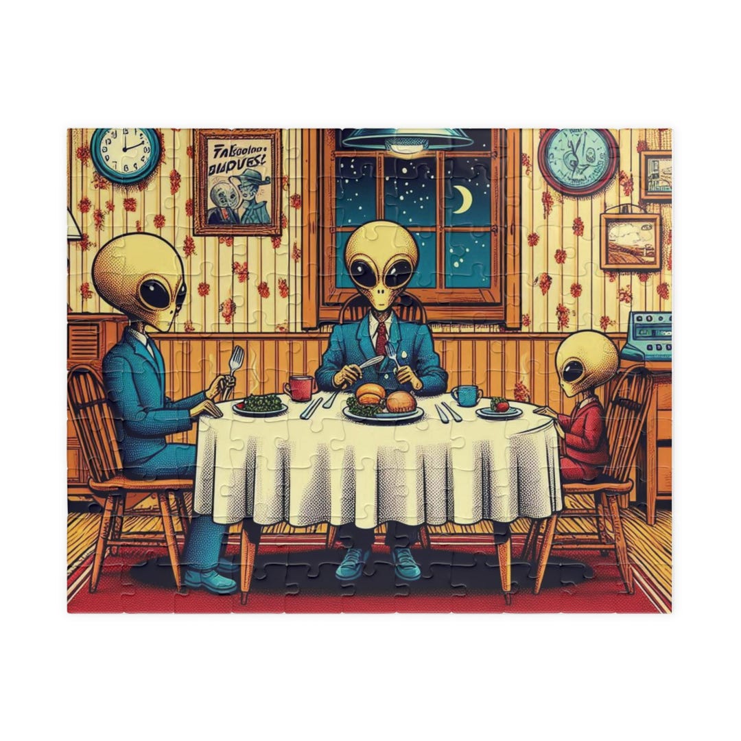 Alien Puzzle Cryptid Design - Etsy