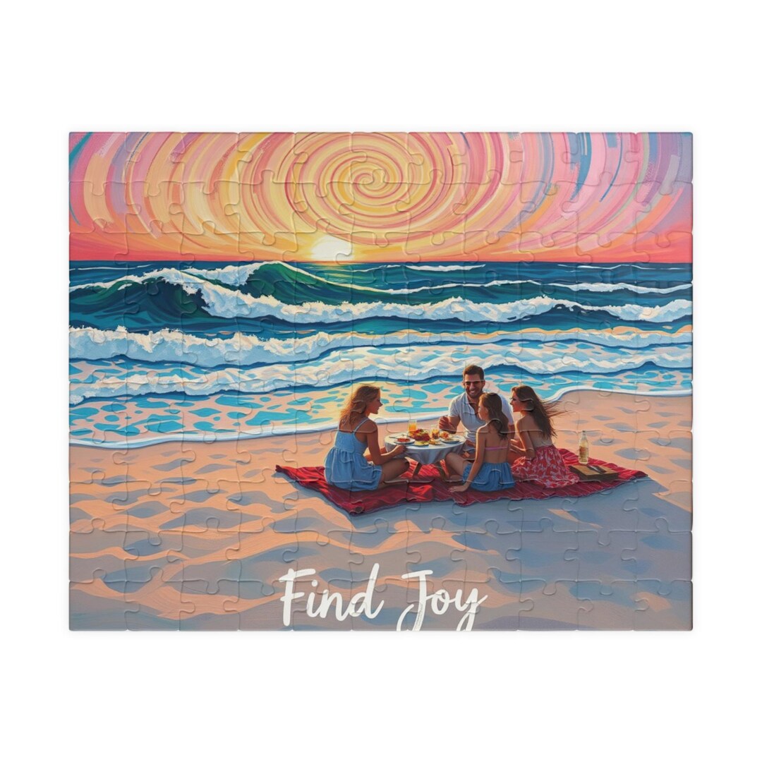 Puzzle Board Game Beach Scene Family Fun Educational Toy Gift, 110, 252 ...