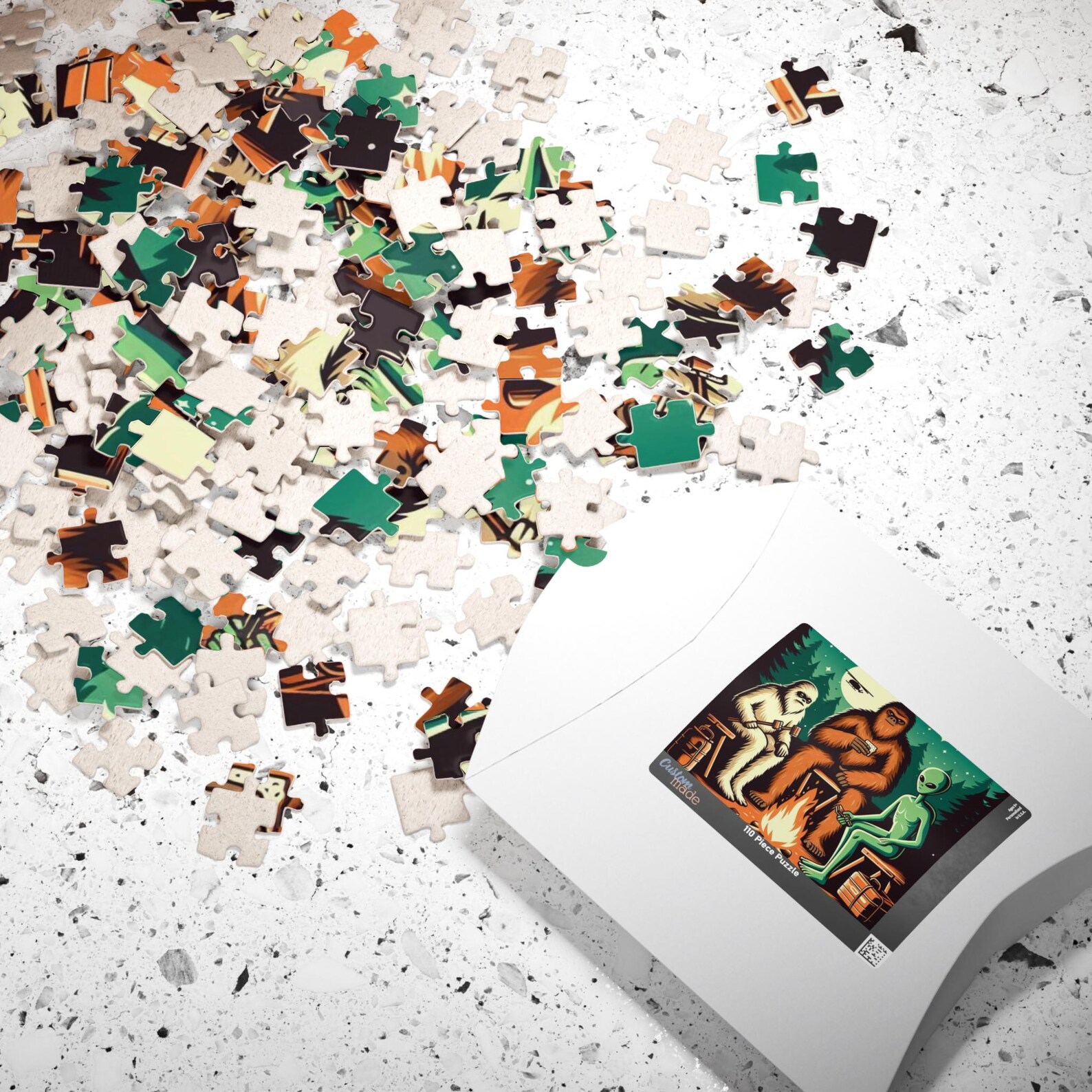 Cryptid Puzzle: Bigfoot, Yeti, Alien, Made-to-order - Etsy