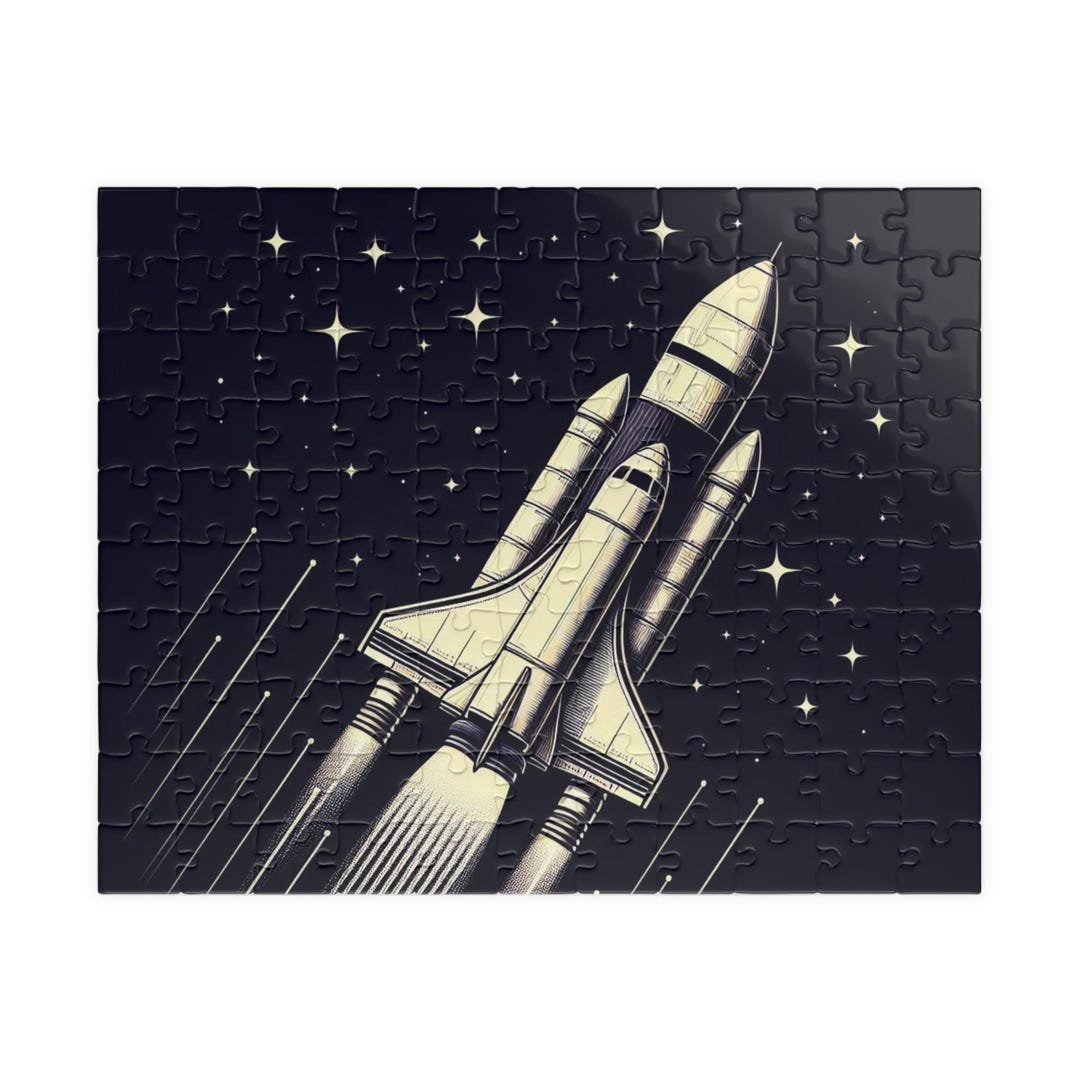 Jigsaw Puzzle, Rocket Ship Space Puzzle for Adults and Kids, 520 Pieces ...