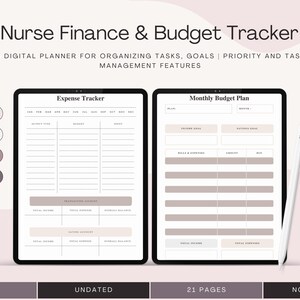 Nurse Finance Budget Tracker – Printable Financial Planner for Nurses ...