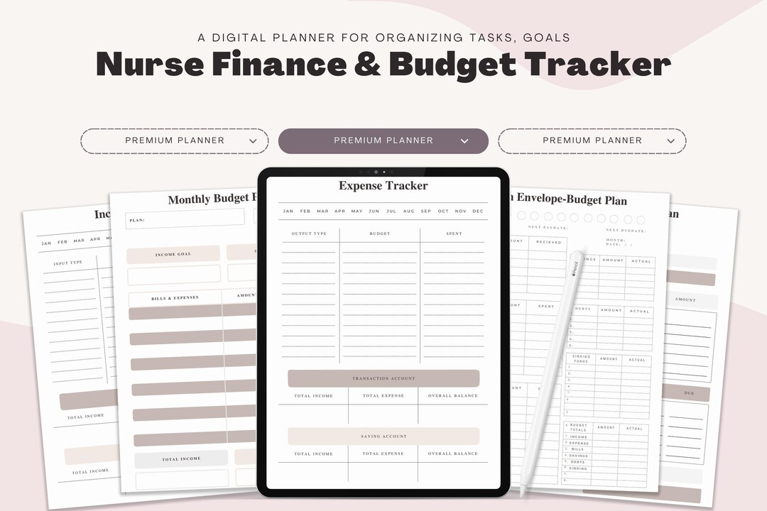 Nurse Finance Budget Tracker – Printable Financial Planner for Nurses ...