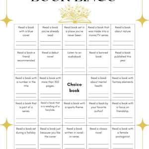 Book Bingo Reading Challenge – Printable Book Tracker | Fun Reading ...