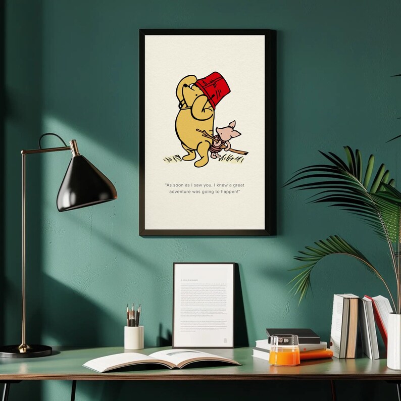 Winnie the Pooh Poster: Adventures / Printable Wall Art / Instant ...