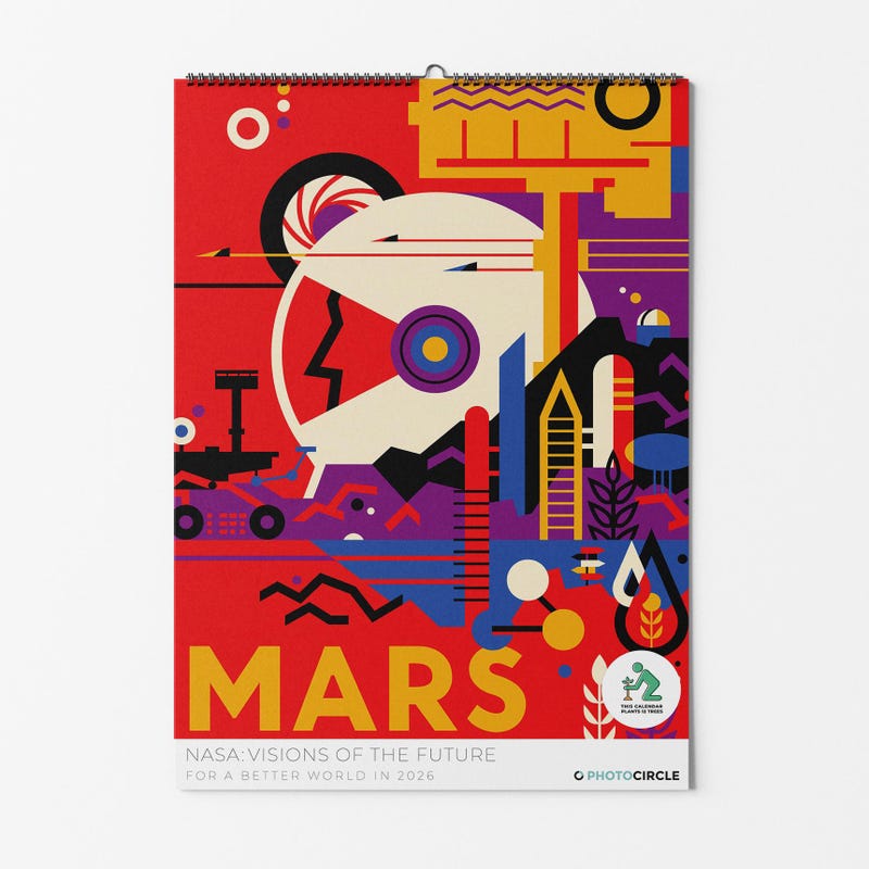 Retro Space Calendar 2026 - Etsy