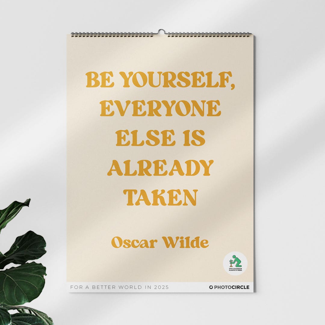 Quotes for A Mindful 2025 Calendar / Wall Calendar With Motivational ...