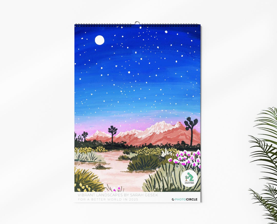 Vibrant Landscapes Wall Calendar 2025 / Bright and Dreamy Landscape ...