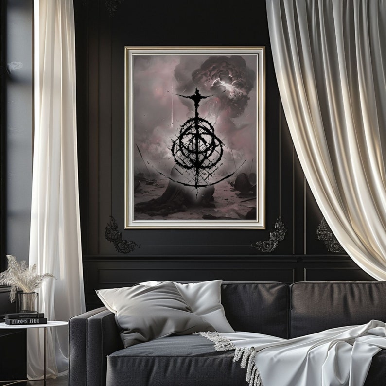 The Elden Ring Logo Digital Download Design. Printable on Poster ...