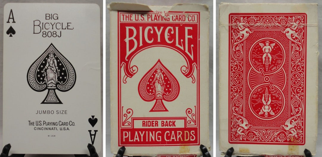 Vintage Jumbo/king Size Playing Cards - Etsy