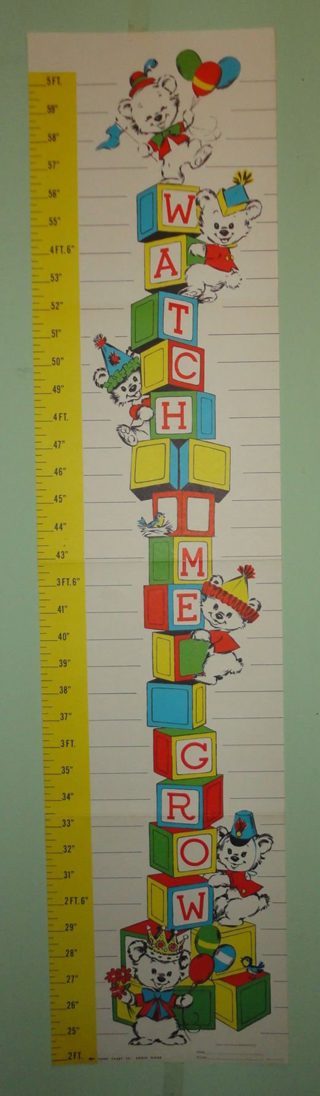 Watch Me Grow Charts (vintage) - Etsy