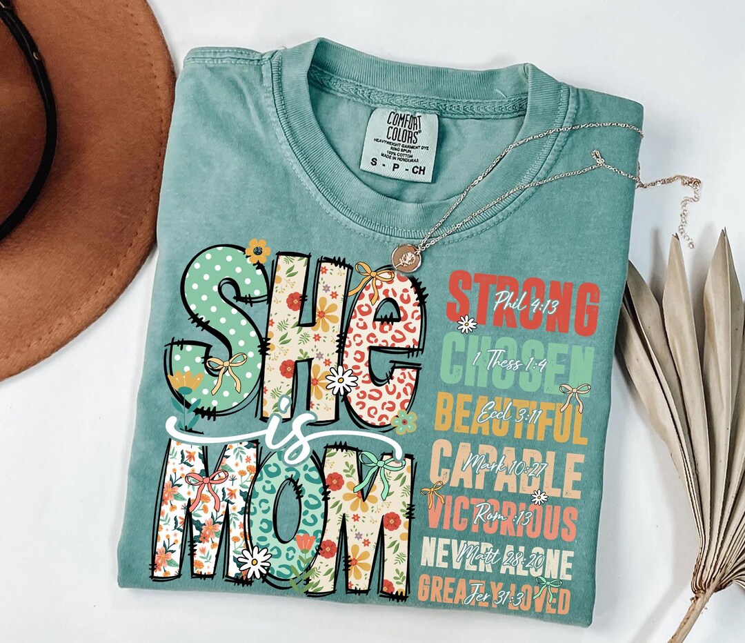 Preppy Mama Floral Png, She is Mom Png, Floral Mama With Kids Name Png ...