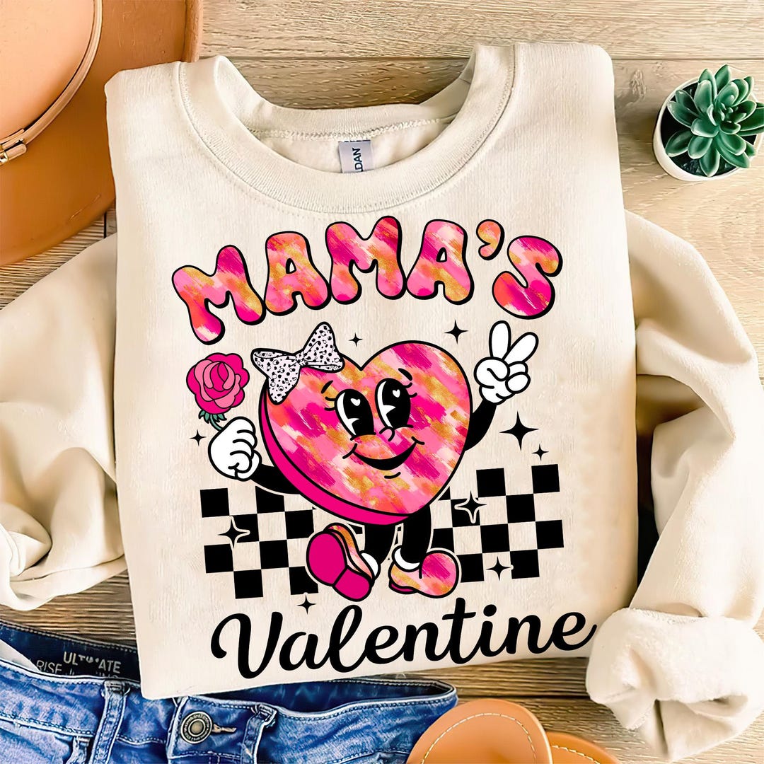 Mama Valentine Heart Brush Stroke Png, Mama Valentine Png, Happy ...