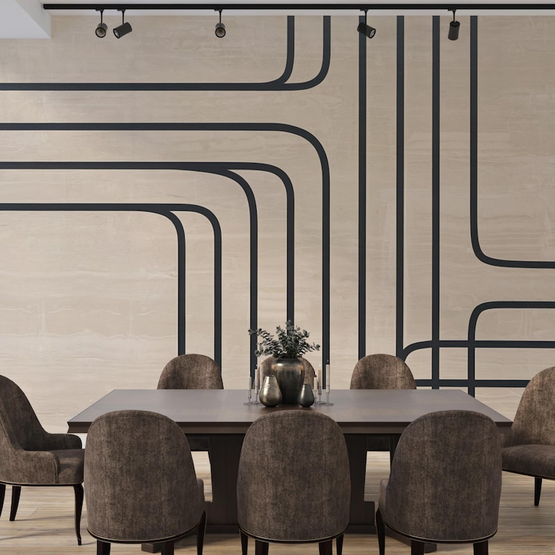 Abstract Line Wallpaper - Etsy