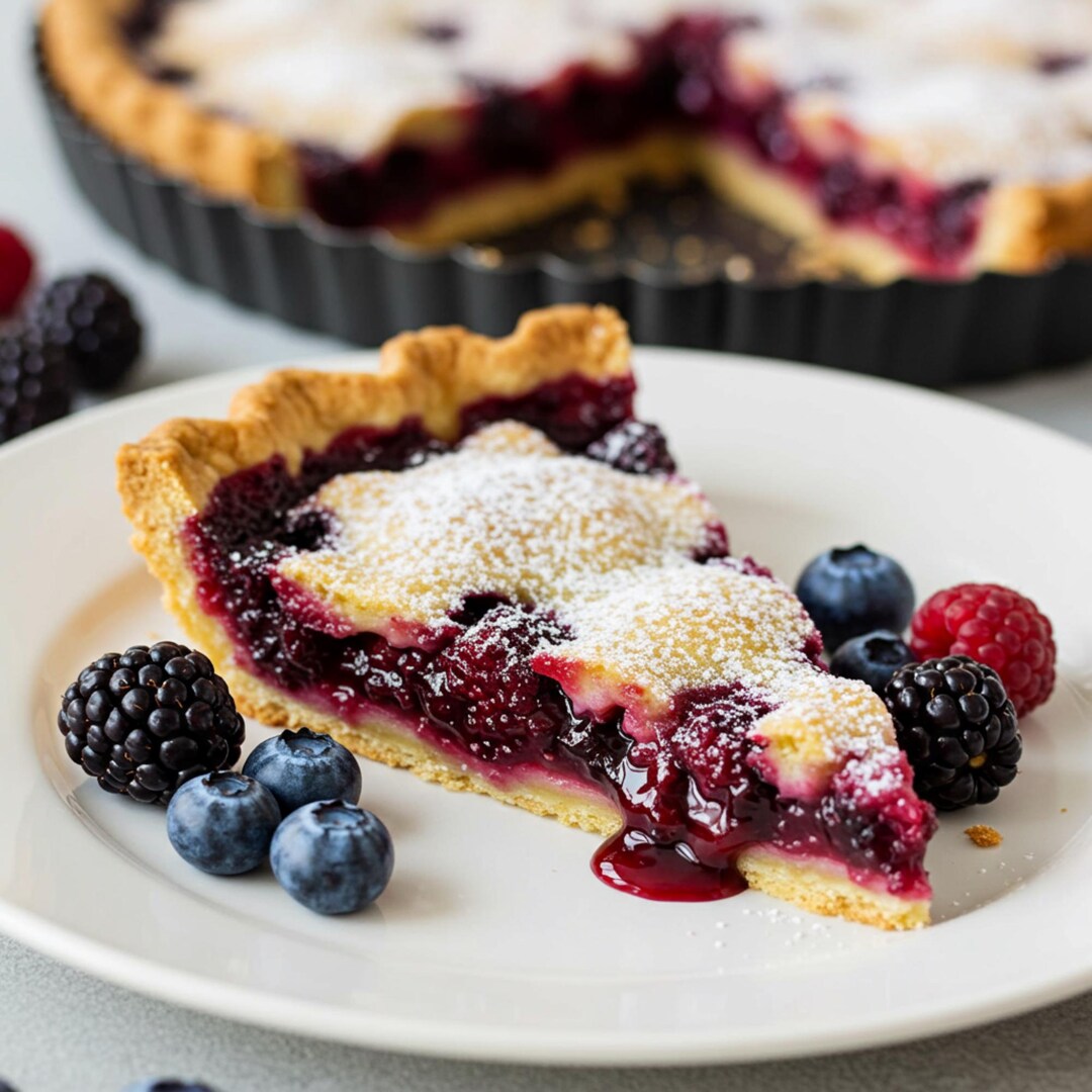 Black Raspberry Pie Recipe, Homemade Berry Dessert, Fresh Raspberry ...