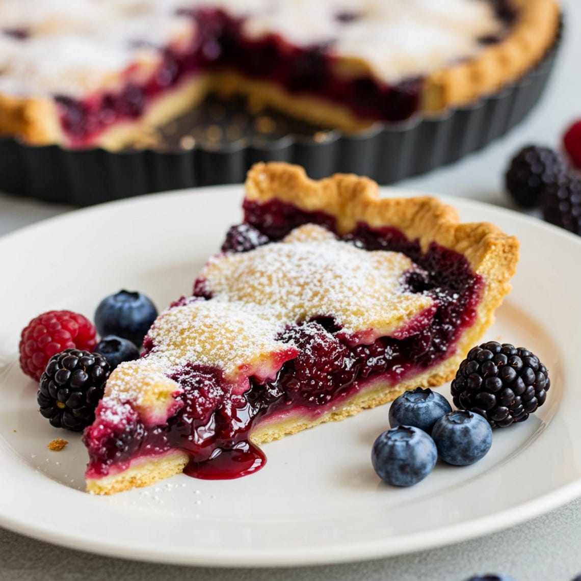 Black Raspberry Pie Recipe, Homemade Berry Dessert, Fresh Raspberry ...
