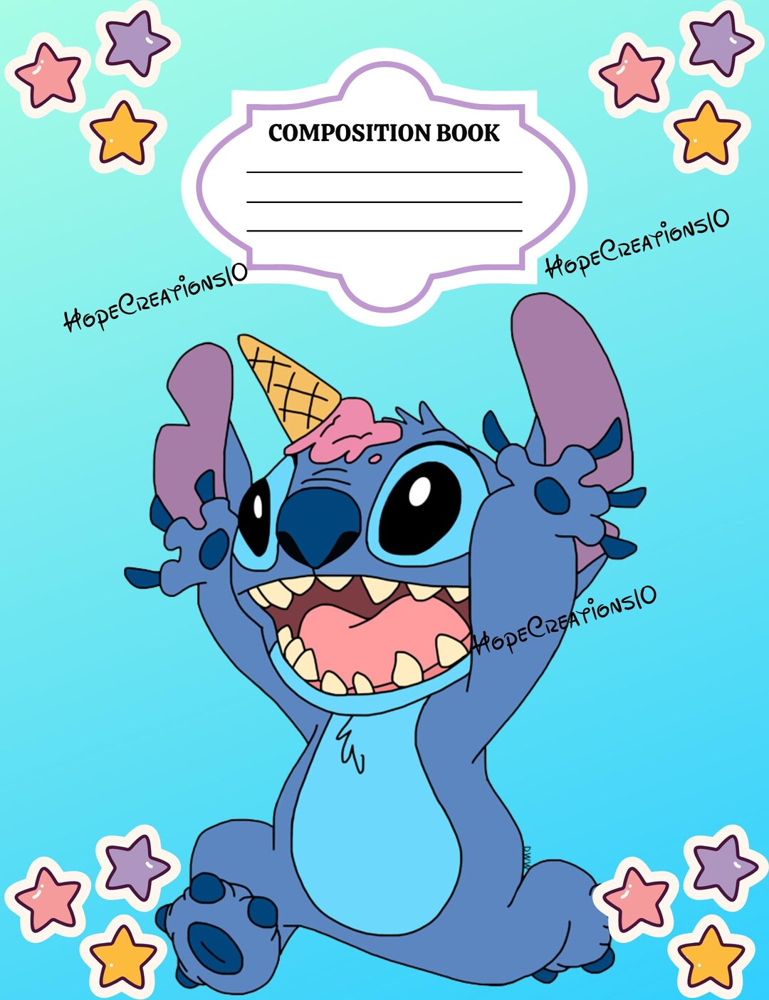 Stitch Notebook Cover - Etsy.de