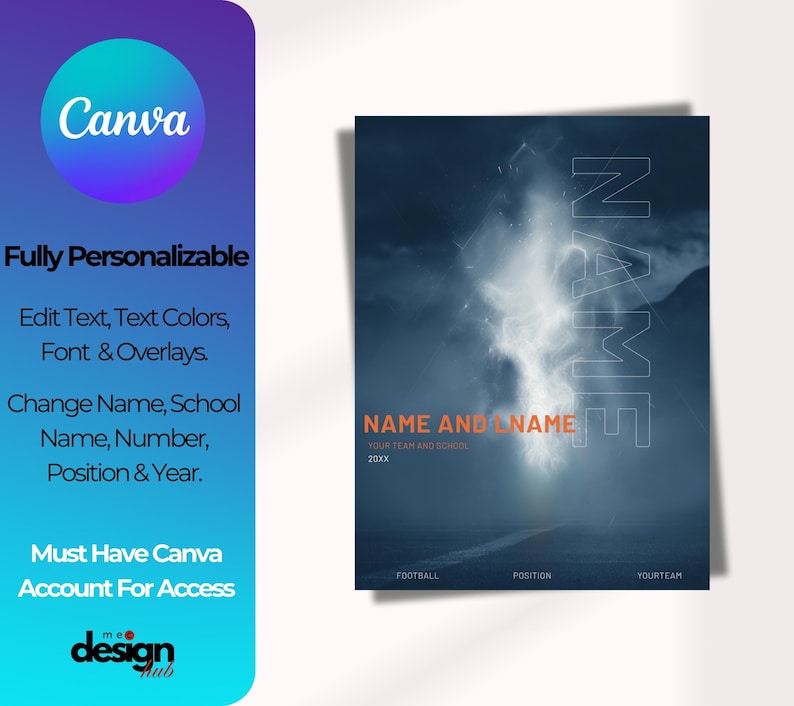 Custom Canva Sports Social Media Templates, Game Day Canva Designs ...