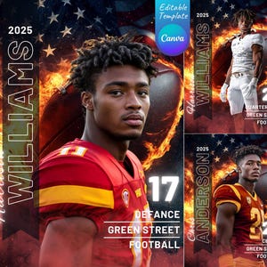 Custom Canva Football Templates Backdrops | Canva Football Backgrounds ...