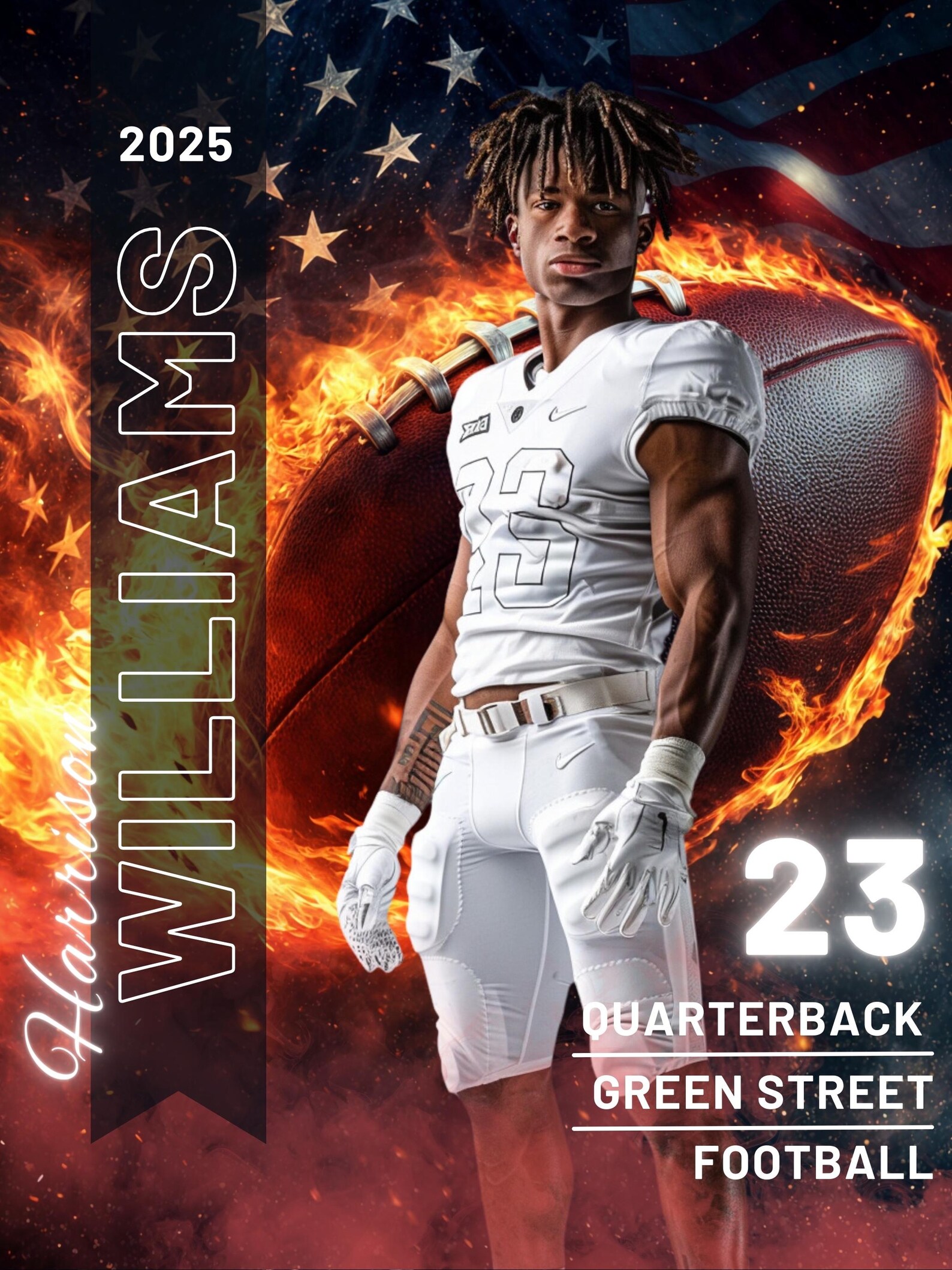 Custom Canva Football Templates Backdrops | Canva Football Backgrounds ...