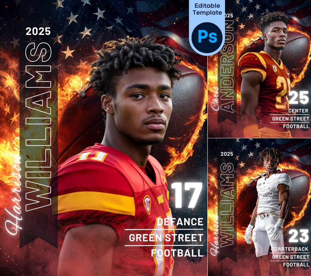 Football Photoshop Templates Backdrops, Senior Photo Sports Postera ...