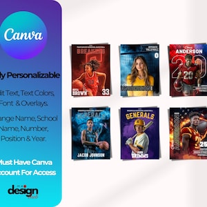 20 Bundle Canva Custom Sports Templates Bundle | Canva Photo Basketball ...