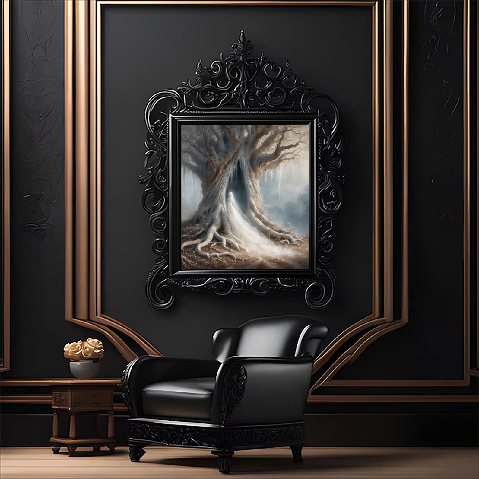Haunting Nature Landscape Wall Art Print - Surreal Gothic Fantasy ...