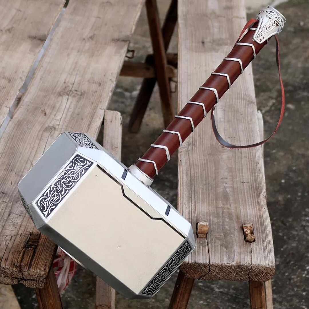 1:1 Scale Thor Hammer – Mjolnir Replica Prop, Avengers Cosplay Weapon ...