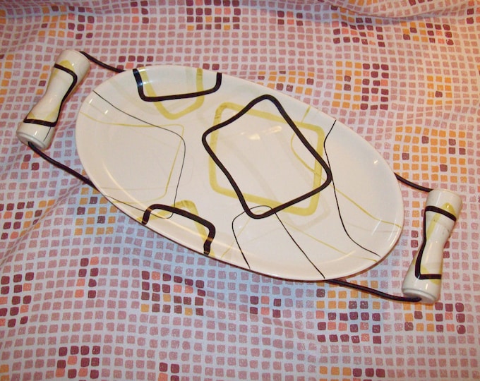 Vintage 1950s Mid Century Modern Red Wing Smart Set Large Serving ...