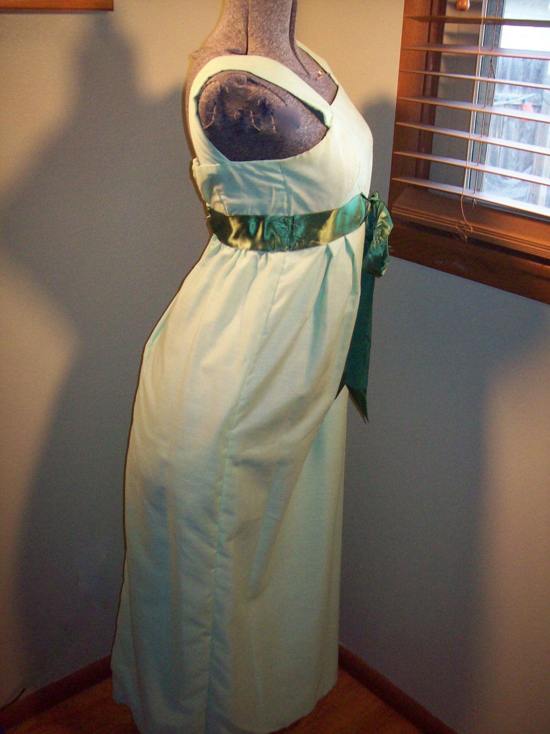 Original Vintage 70s Bright Celery Green Cocktail Party Maxi - Etsy