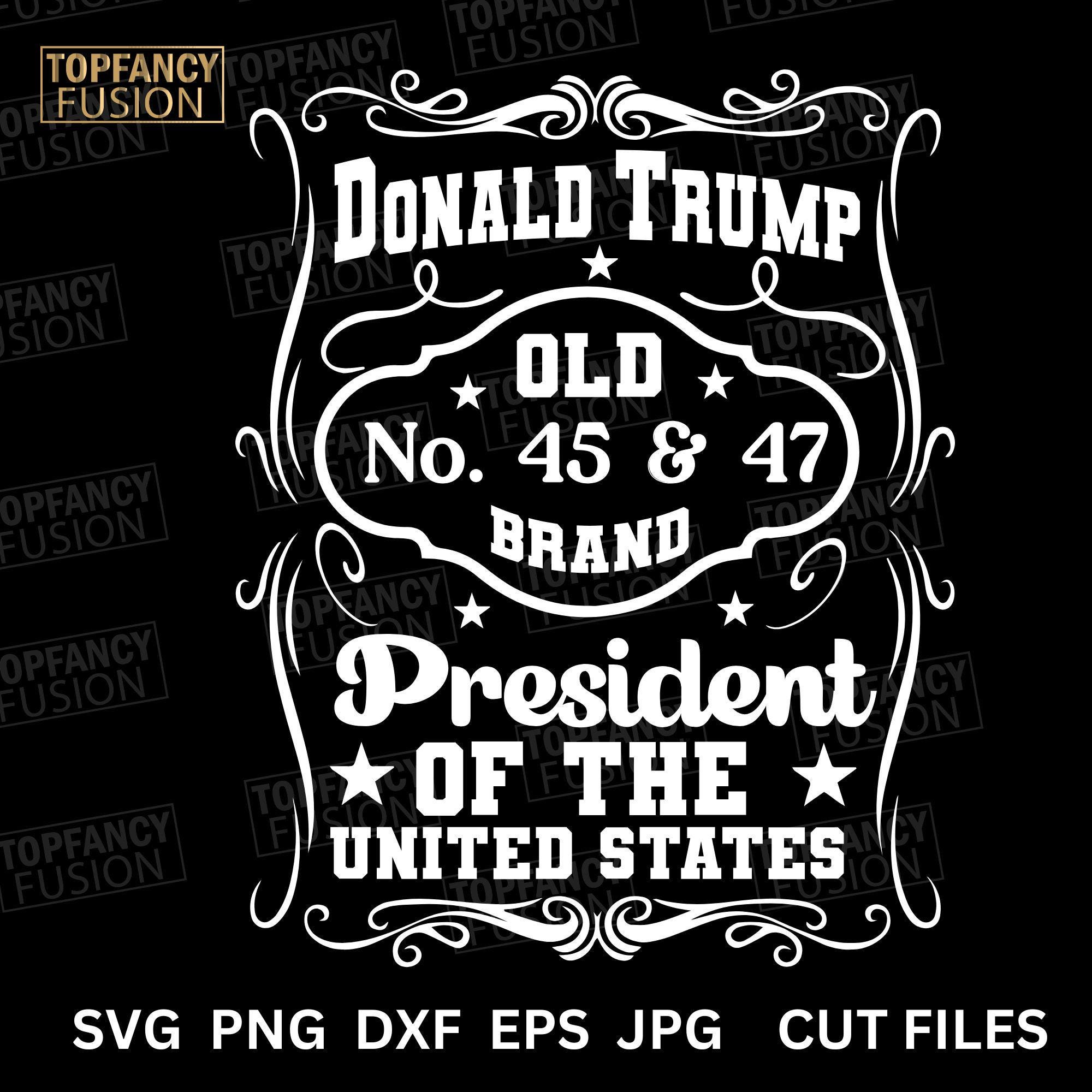 Donald Trump Whiskey Label: 47 Tumbler Wrap Design (digital File) - Etsy